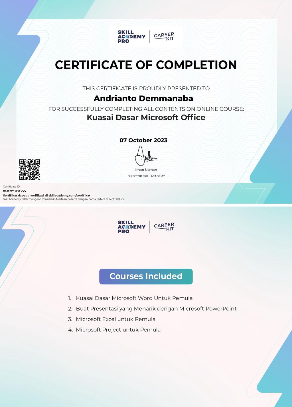 Andrianto Demmanaba - General Banking Staff at PT. Bank Tabungan Negara (Persero) Tbk | LinkedIn