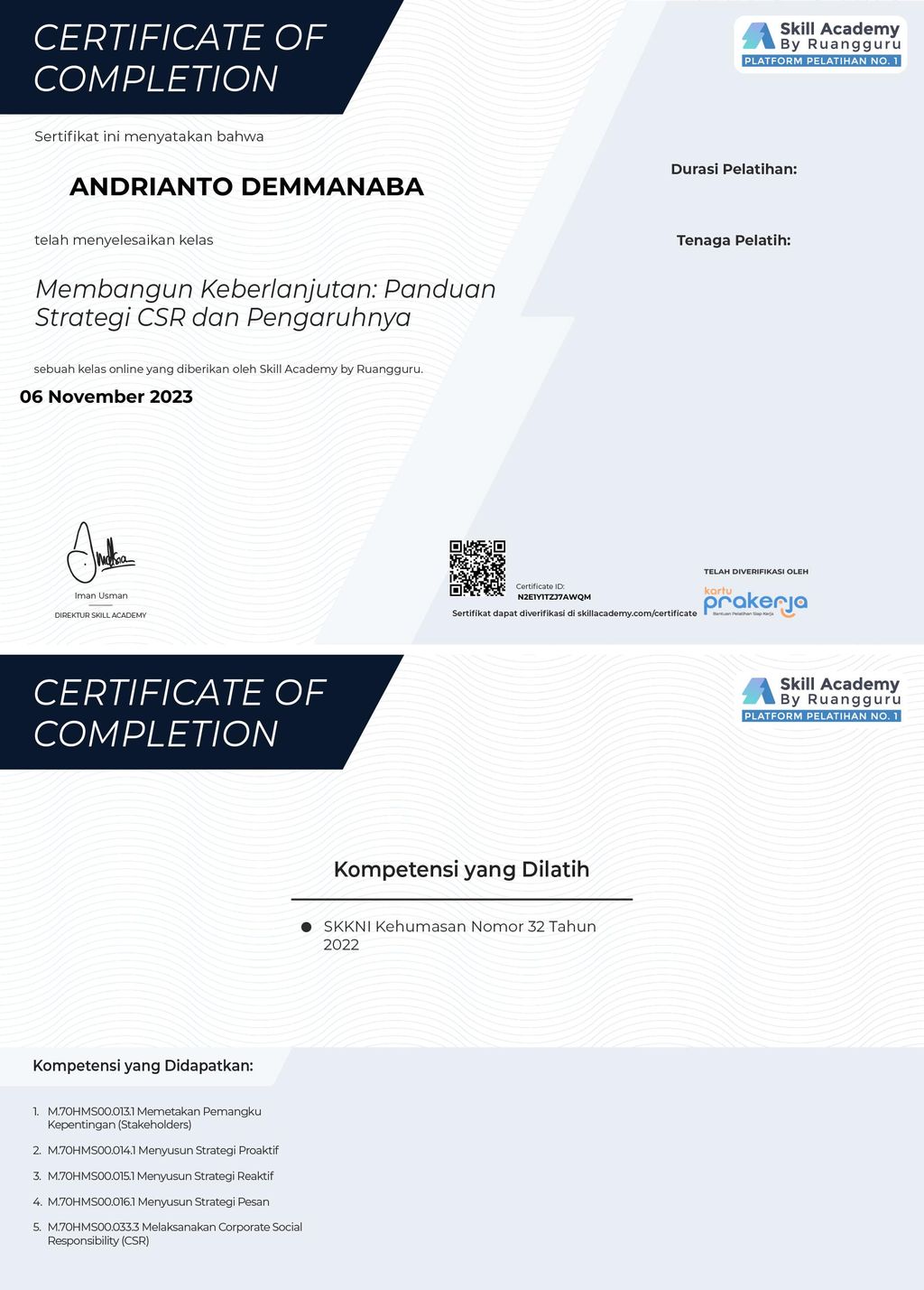 Andrianto Demmanaba - General Banking Staff at PT. Bank Tabungan Negara (Persero) Tbk | LinkedIn