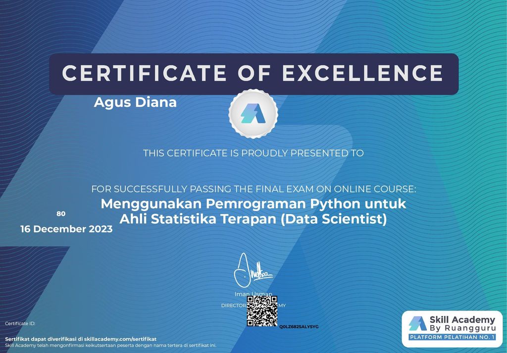 Agus Diana - Backend Developer & Data Enthusiast | LinkedIn