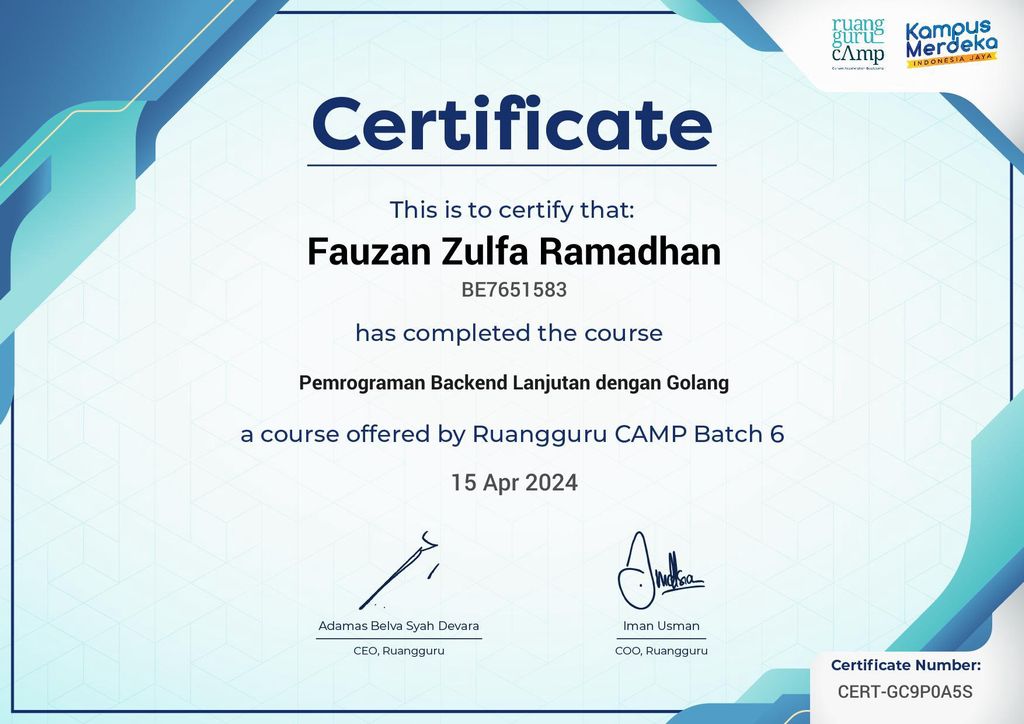 Fauzan Zulfa Ramadhan - Software Developer | Information Systems Graduate | LinkedIn