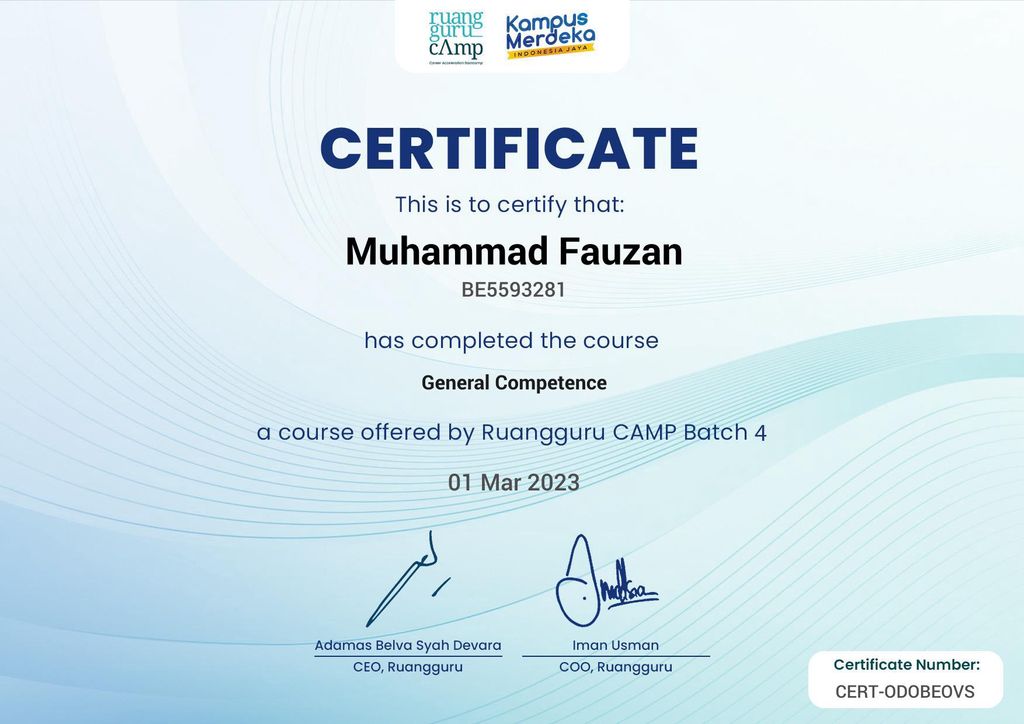 Muhammad Fauzan Novriandy - Full Stack Developer | LinkedIn