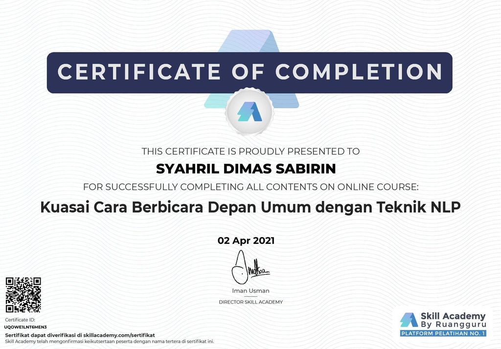 Syahril Dimas Sabirin - Educator @ Ruangguru | Ex-Zenius & Ex-Pahamify | LinkedIn