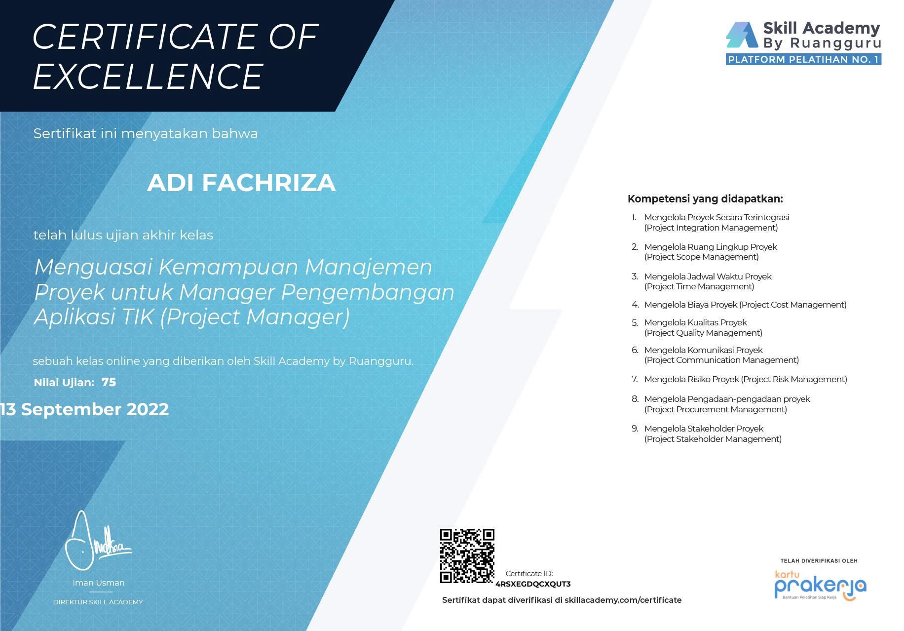 Adi Fachriza - Representative Manpower Service at PT Patra Drilling ...