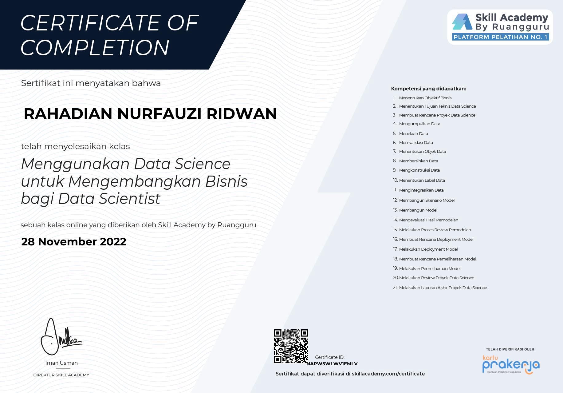 Rahadian Nurfauzi Ridwan - Junior Solution Architect Submarine | LinkedIn