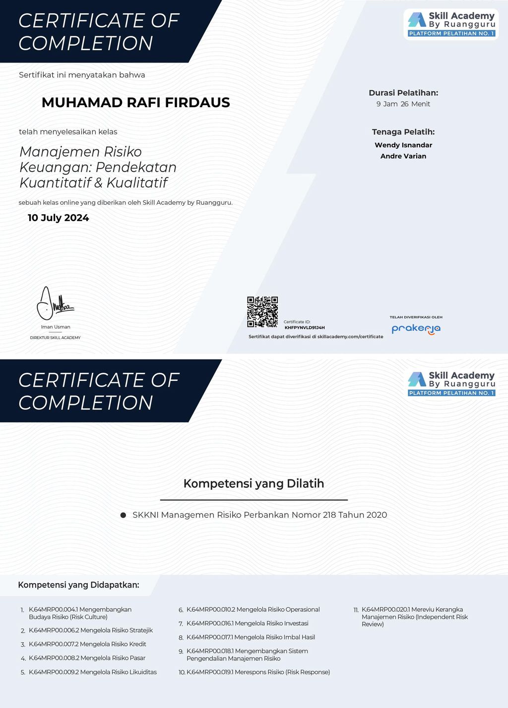 Muhamad Rafi Firdaus - Undergraduate Islamic Law at the Al-Azhar ...
