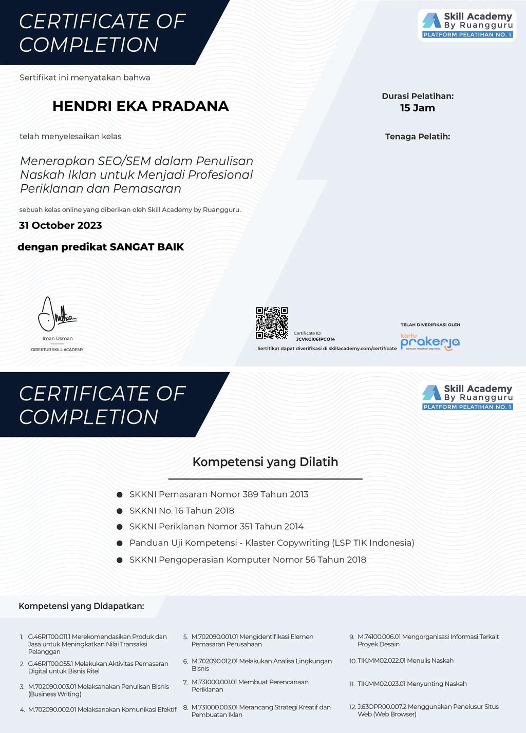 Hendri Eka Pradana - Head Bar @ KSM Malang | Bahasa dan Sastra Arab | LinkedIn