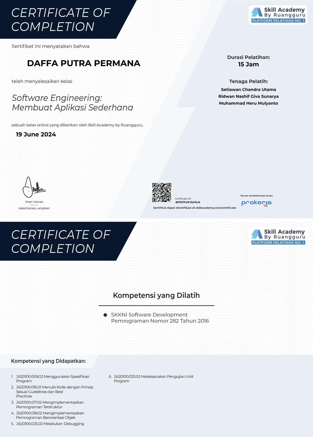 Daffa Putra Permana - Web Developer | LinkedIn